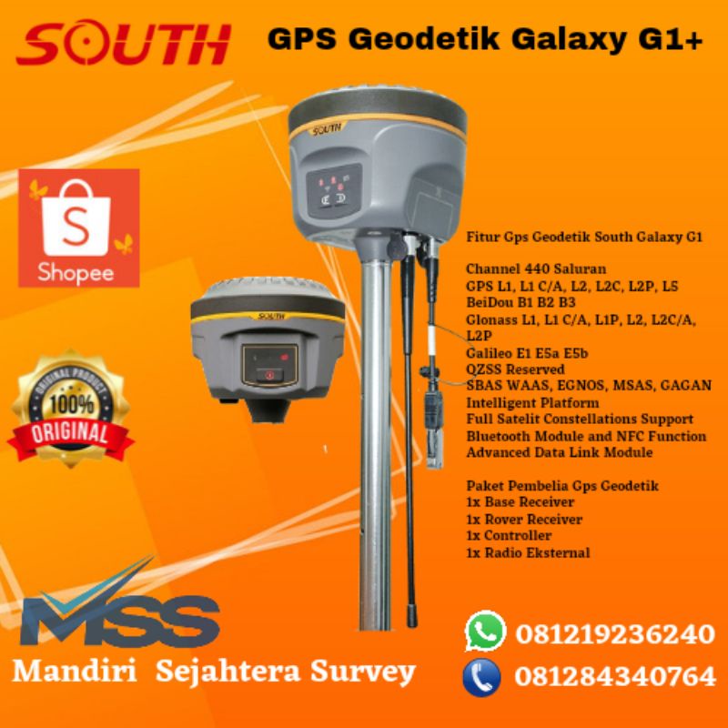 Jual GPS Geodetik SOUTH GALAXY G1 Plus Original | Shopee Indonesia