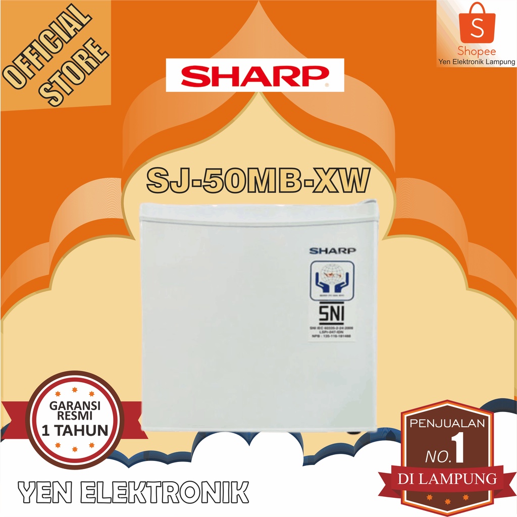 Jual Kulkas Portable SHARP SJ 50MB XW Kulkas Mini Portable Low Watt ...