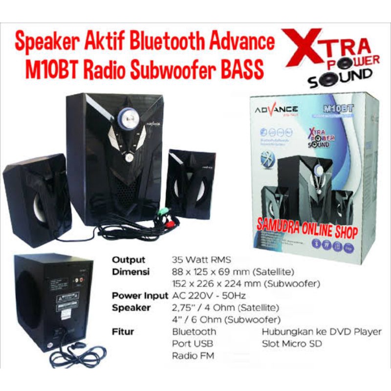 Jual SPEAKER ADVANCE M10 BT BLUETOOTH USB FLASHDISK MICRO SD CARD HP INPUT MUSIC MP3 PLAYER ...