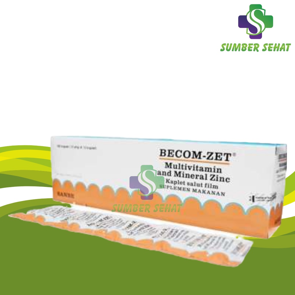 Jual BECOM ZET BOX 100 TABLET | Shopee Indonesia