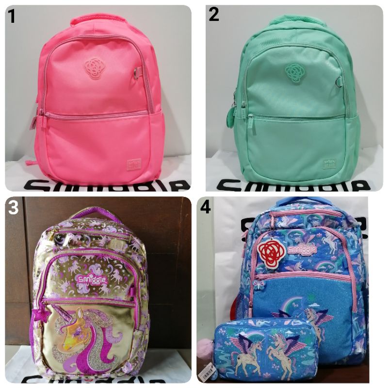 Jual Smiggle sorbets macaroon neat Backpack unicorn flamingo candy cat ...