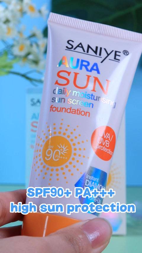 Jual SANIYE Wajah Sunscreen SPF90 Waterproof Sunblock Foundation ...