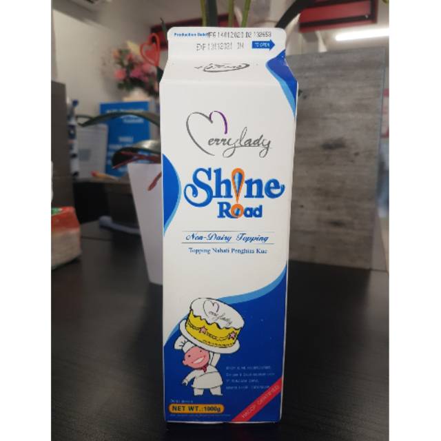 Jual Merry Lady Shine Road Non Dairy Topping 1 liter | Shopee Indonesia