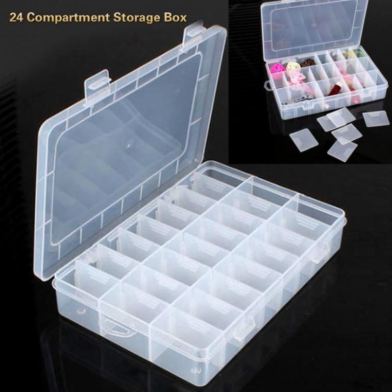 Jual Box perkakas/storage box sekat 24 alat craft kerajinan tangan ...
