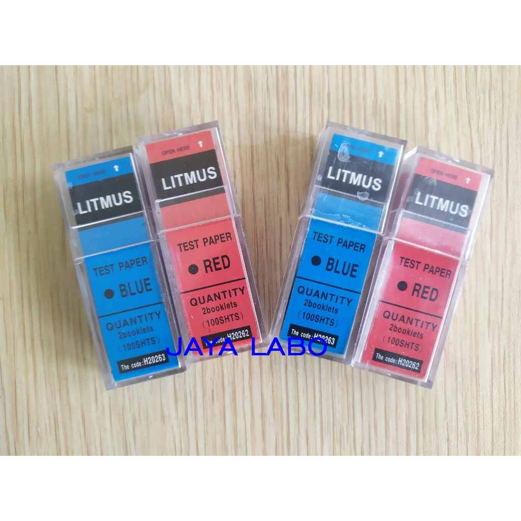 Jual 1 SET KERTAS LAKMUS MERAH & BIRU/ LITMUS PAPER RED & BLUE/ ALAT ...