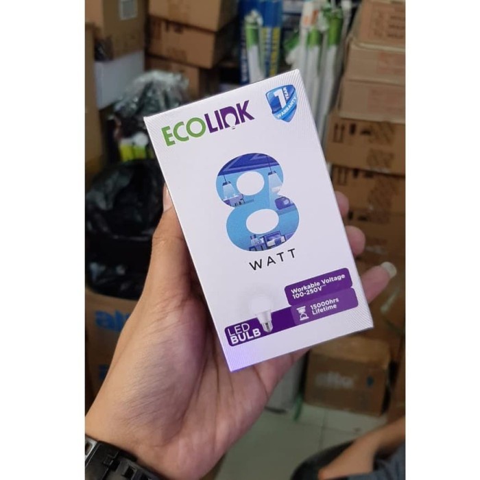 Jual Sumber Makmur Ecolink LED Bulb 8 W Lampu LED E27 8Watt Ecolink ...