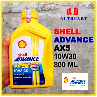 Jual OLI MATIC SHELL ADVANCE SCOOTER AX5 10W-30 800 ML ORIGINAL OLI ...