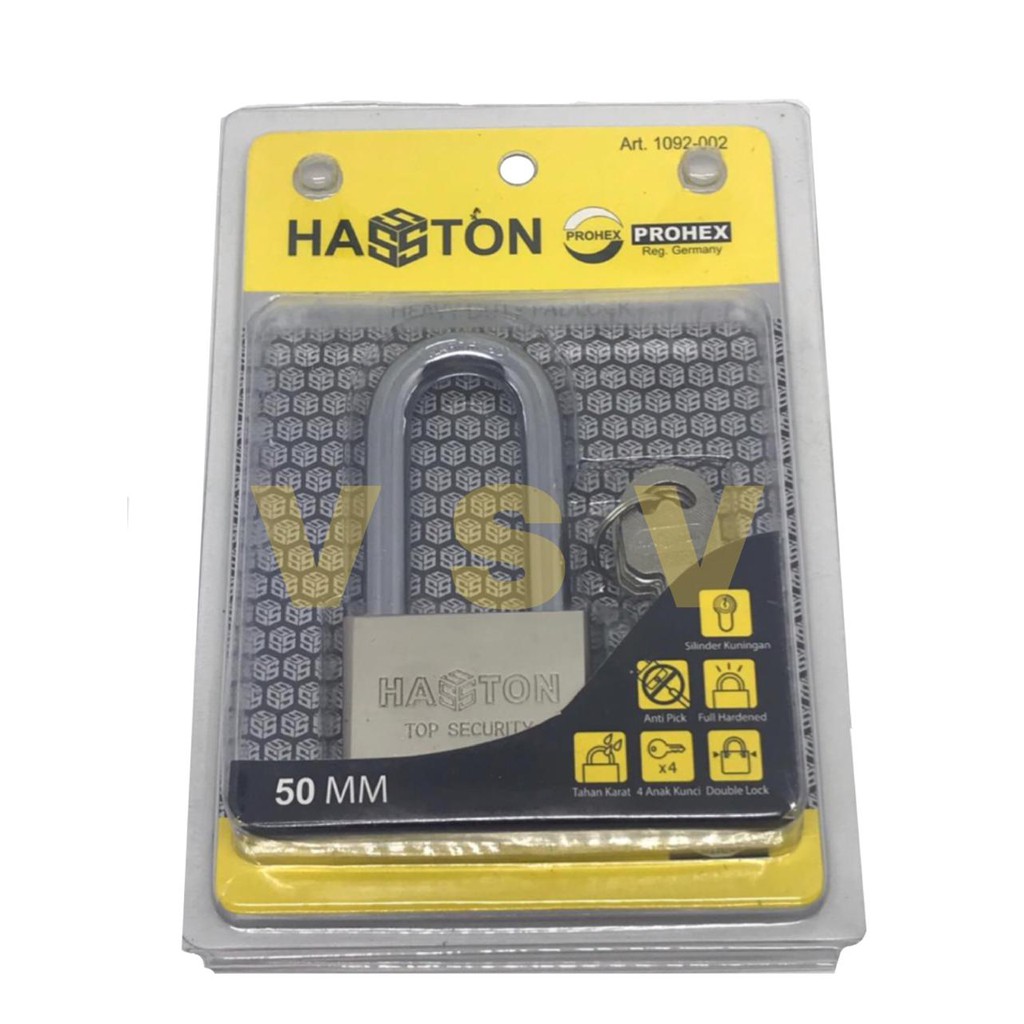 Jual Hasston Gembok 50mm panjang 1092-002/ Gembok satin / gembok rumah ...