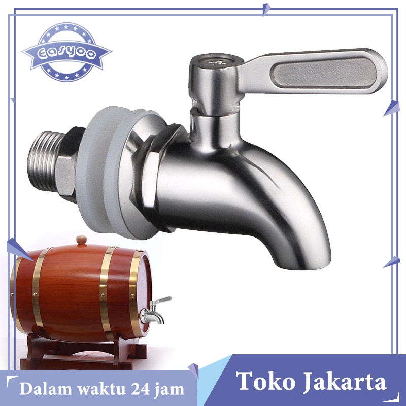 Jual 16mm Keran Dispenser Wine Stainless Steel 304 Minuman Anggur Barel ...