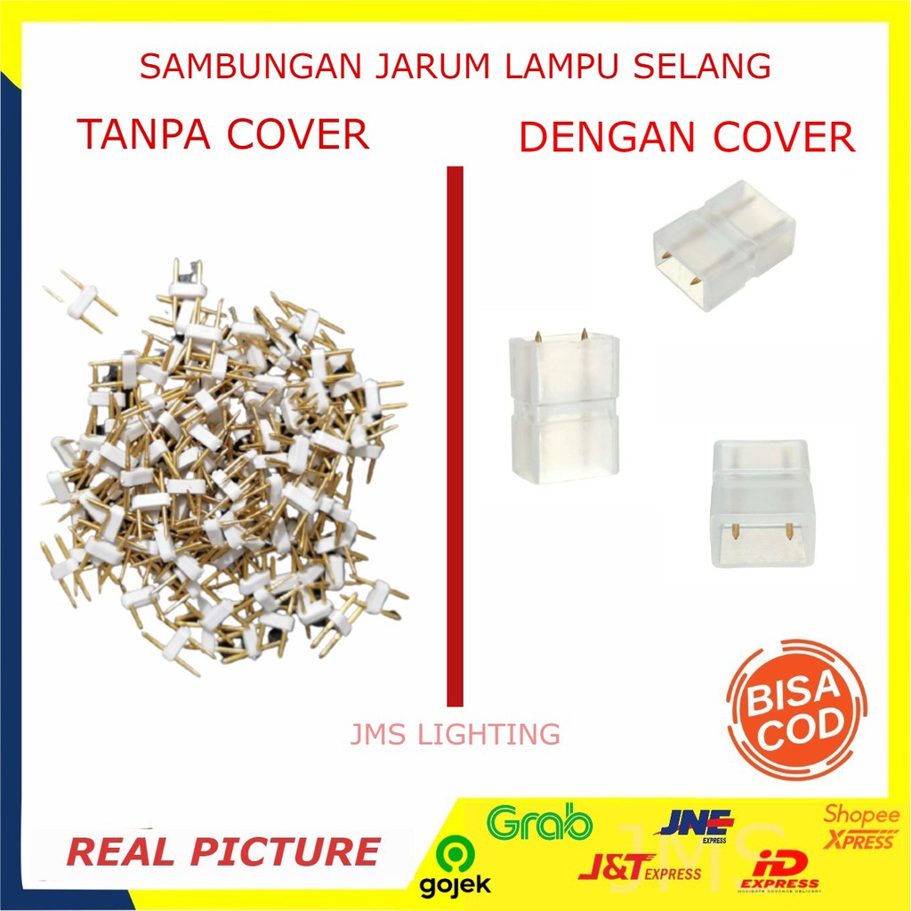 Jual Pin Jarum Soket Lampu Led Neon Flex 220 V / Led Strip Selang 5050 ...