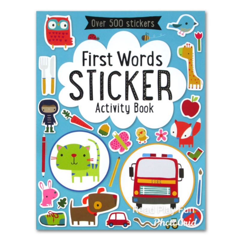 Jual First Words Sticker Activity Book with over 500 stickers | Shopee ...