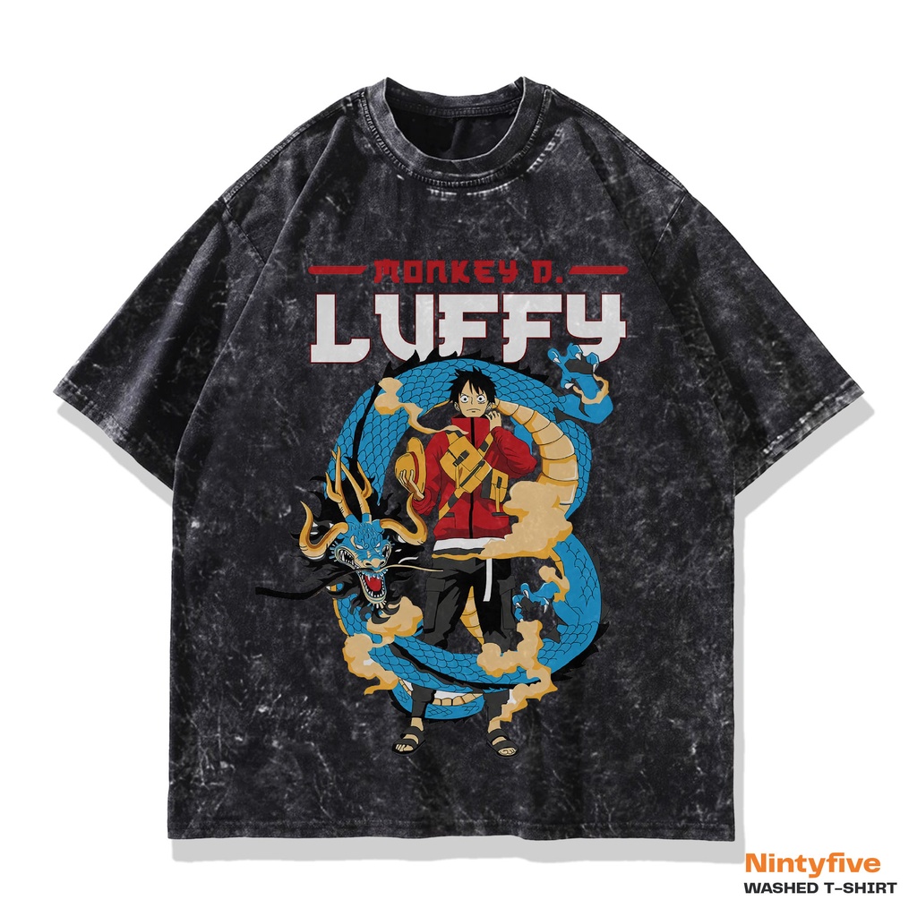 Jual Monkey D Luffy - Baju Anime One Piece Oversize Washed | Shopee ...