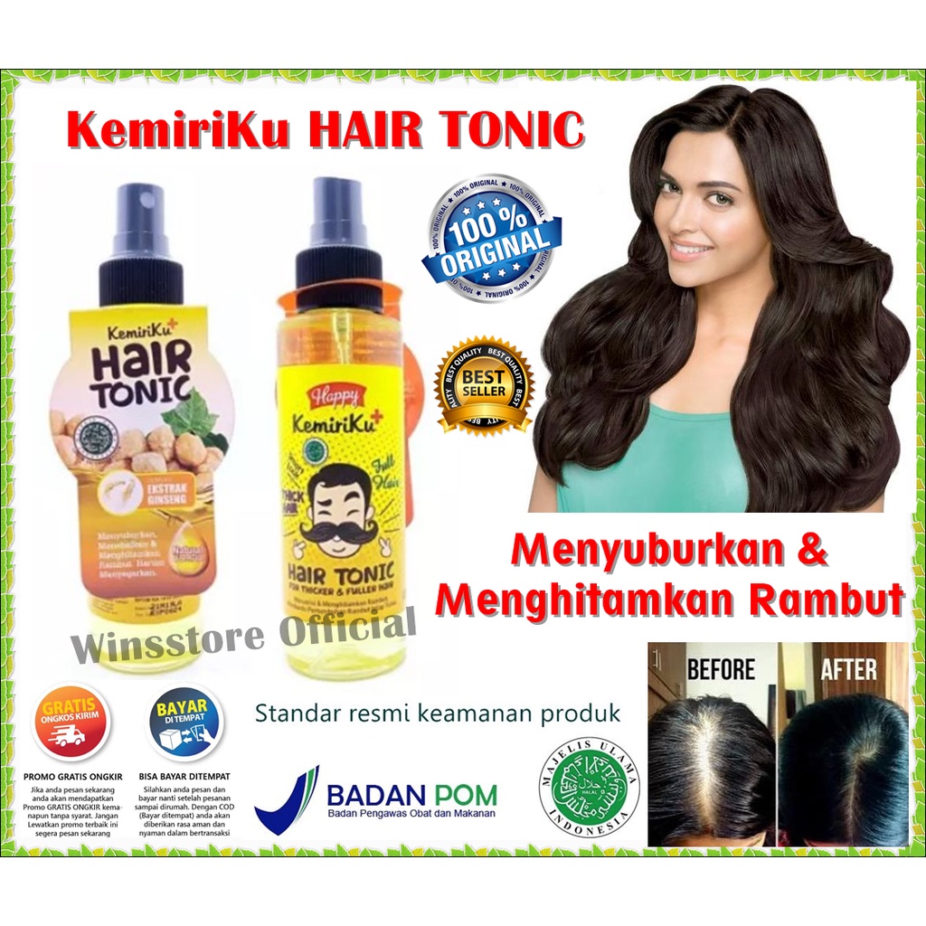 Jual [Original] Tonik Kemiri Perawatan Kulit Kepala Penyubur Rambut ...
