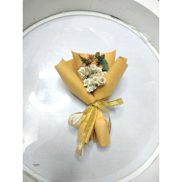 Jual bouquet mini buket kecil dried flower bouquet kecil buket rustik ...
