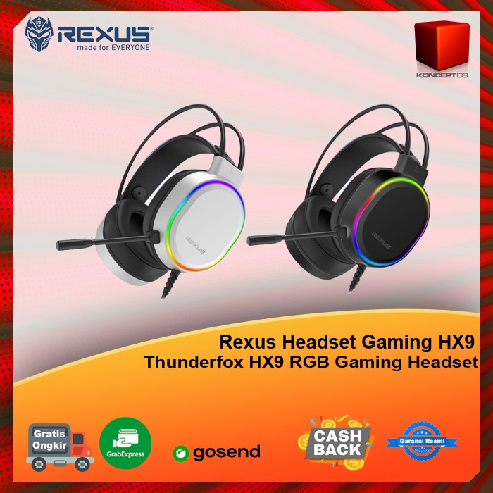 Jual Rexus Headset Gaming Rexus Thunderfox HX9 RGB Gaming Headset ...