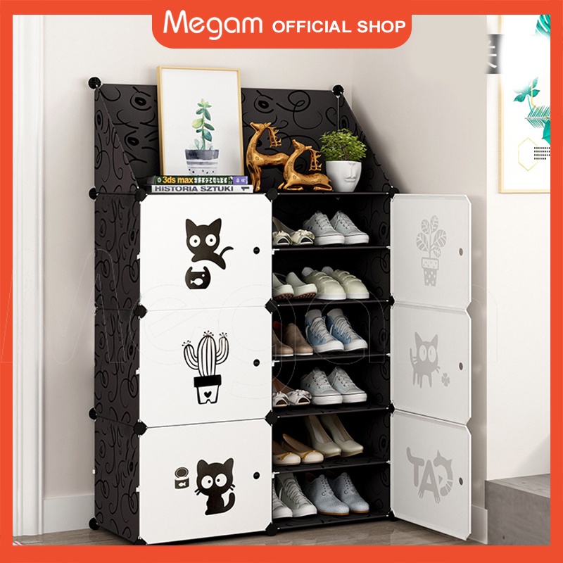 Jual Megam Rak Sepatu Layer Susun Lemari Sepatu Sandal Tingkat ...