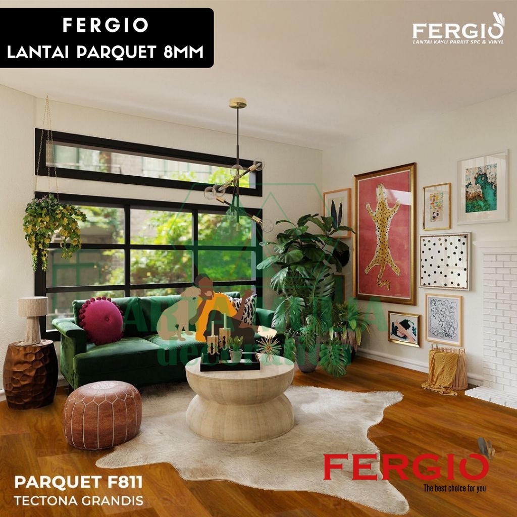 Jual Lantai Kayu Parquet Fergio Parkit Kayu 8mm Lantai Kayu Lantai ...