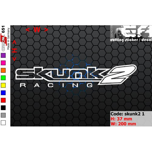 Jual ea cutting sticker / decal Code: skunk2 1 ( sponsor logo ...