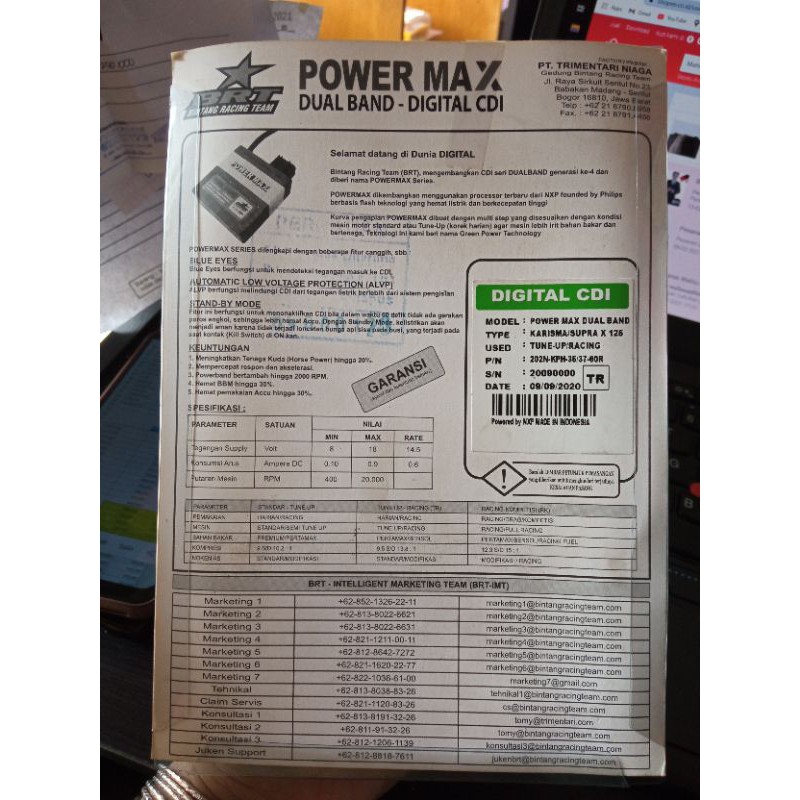 Jual cdi powermax brt honda karisma supra x type dualband | Shopee ... Jual cdi powermax brt honda karisma supra x type dualband | Shopee ...