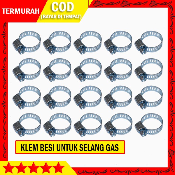 Jual klem selang gas/ selang air/ klem besi | Shopee Indonesia
