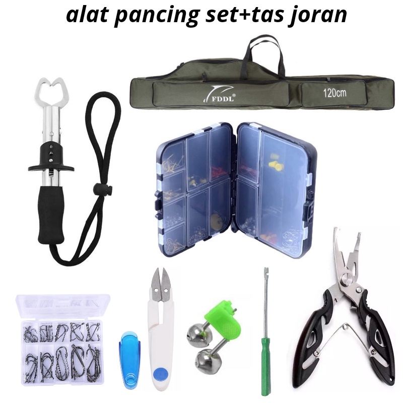 Jual Peralatan pancing set paket perlengkapan mancing ikan tas joran ...