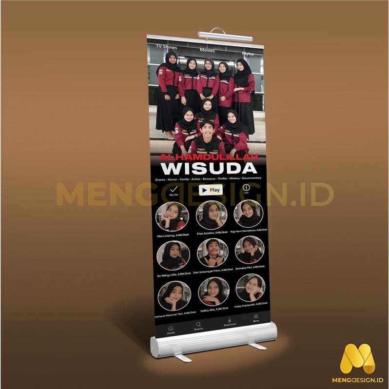 Jual X Banner Custom Murah Wisuda Sempro Usaha (Hanya Desain) | Shopee ...