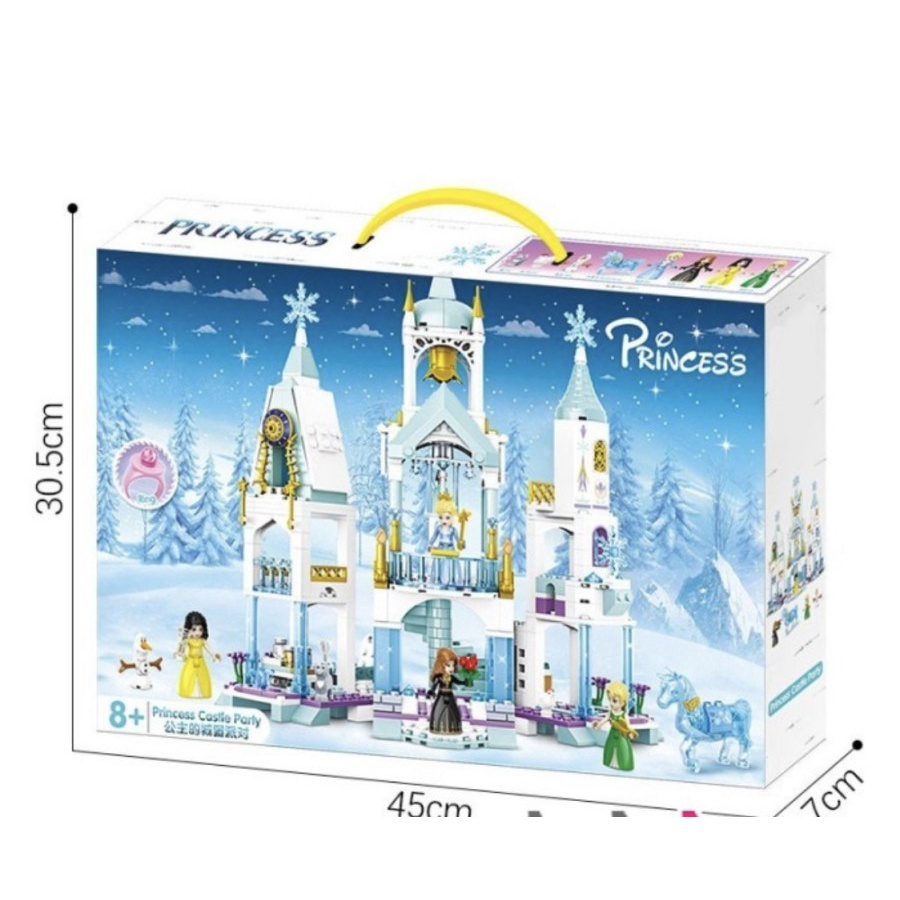 Jual Brick Frozen Ice Princess Castle Elsa dan Anna Birthday Party 608 ...