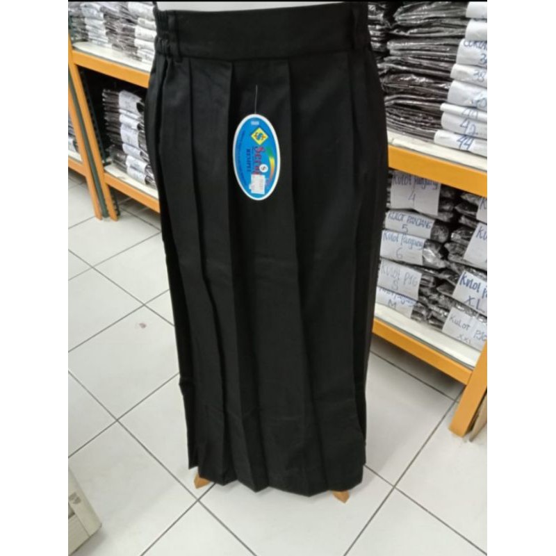 Jual ROK HITAM REMPEL PANJANG SERAGAM SD SMP SMA MERK SERAGAM | Shopee Indonesia