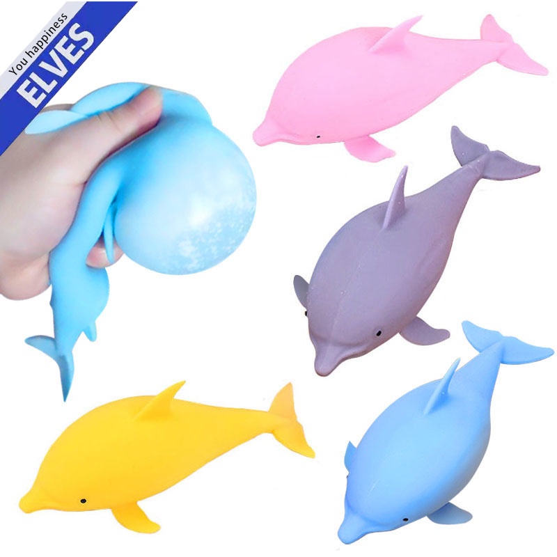 Jual Fidget Toys Squeeze stress ball Dolphin Toy Children relax ...