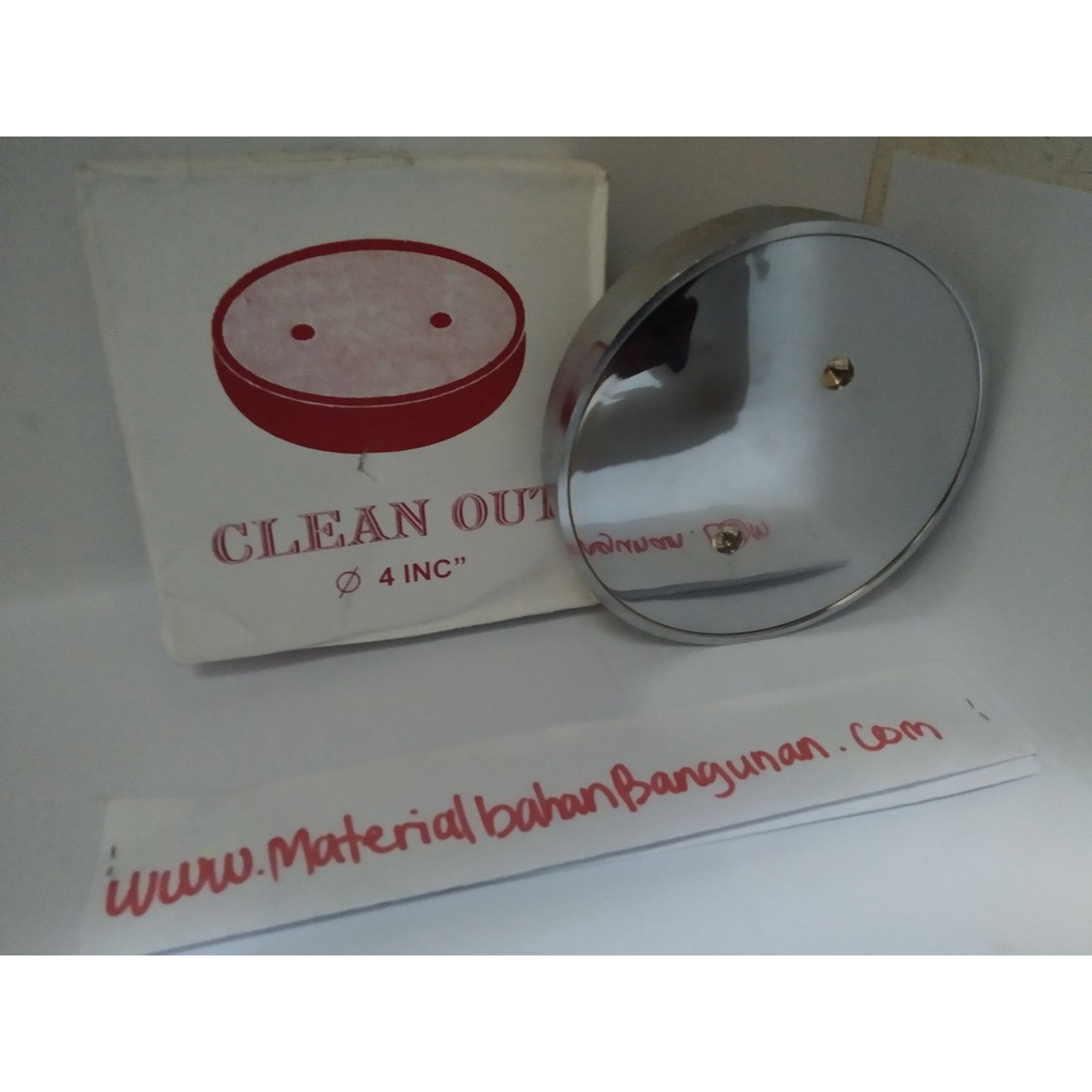 Jual Clean Out Chrome Kuningan 4 inch Tutup Saluran Air Dop Drat Lantai ...