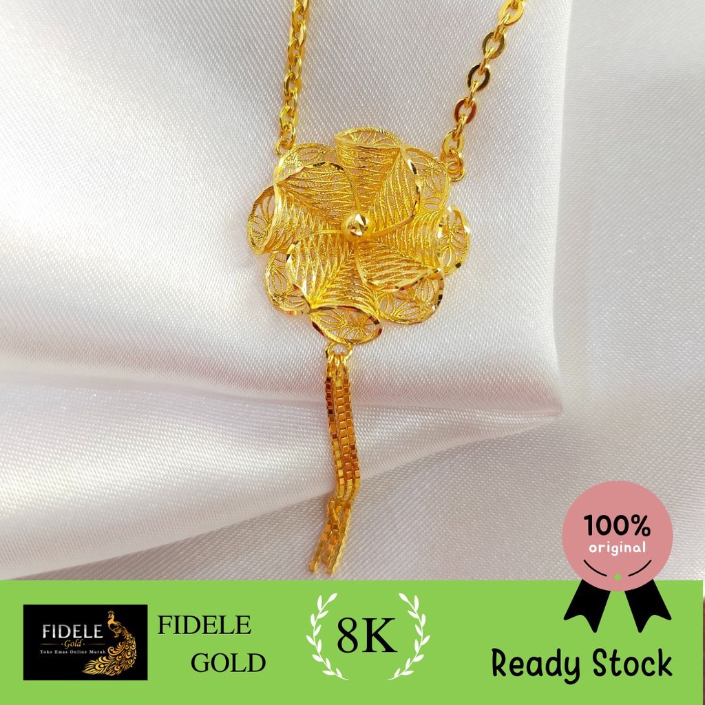 Jual Kalung emas asli UBS fashion hollow fancy kendari | Shopee Indonesia