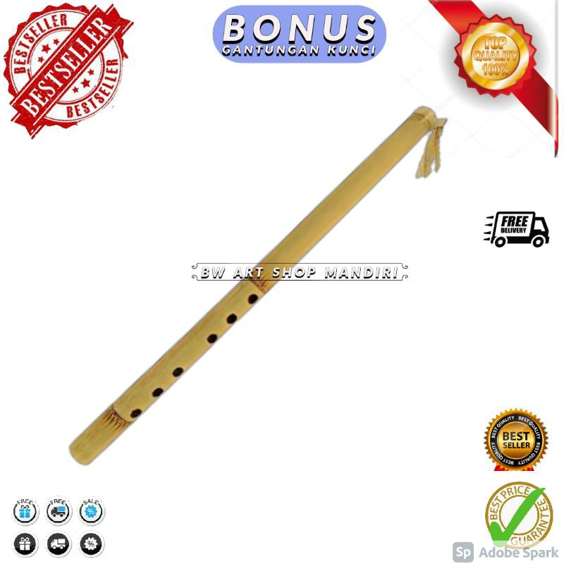 Jual SULING BAMBU SERULING BAMBU SULING BAMBU UKURAN 42CM | Shopee ...