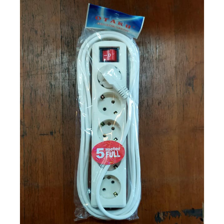 Jual Kabel Olor / Stop Kontak 5 Lubang + Saklar Lampu dengan Kabel 5 ...