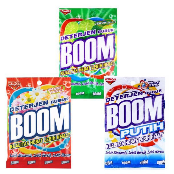 Jual Boom Detergen Bubuk 280 gr/Detergent/Sabun Cuci Baju/Detergen ...