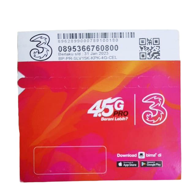Jual Kartu Perdana Internet Three TRI 22GB + UNLIMITED TIKTOK 30H ...
