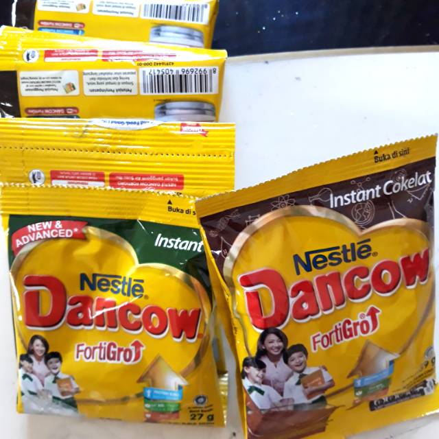 Jual Dancow fortigrow sachet instant/cokelat (1 sachet ) | Shopee Indonesia