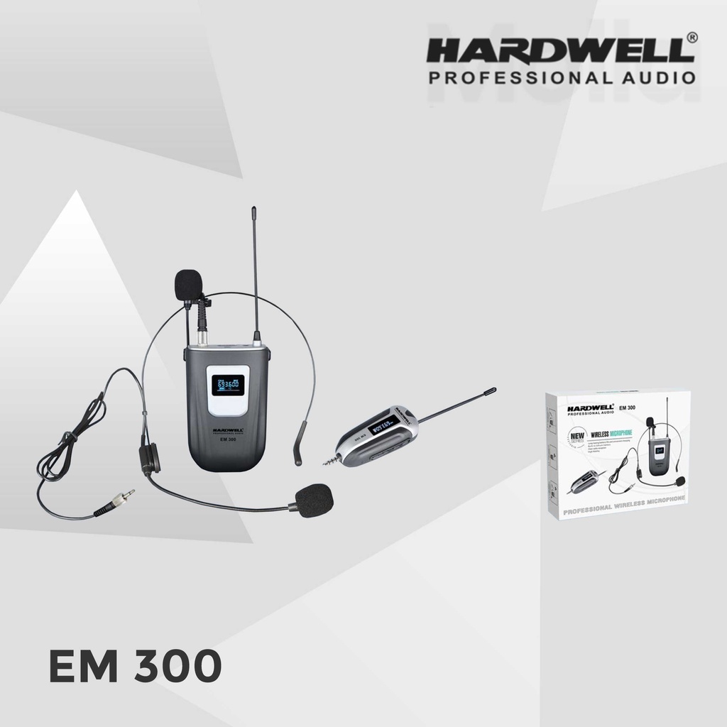 Jual Mic wireless Hardwell EM 300 Bando Headset | Shopee Indonesia