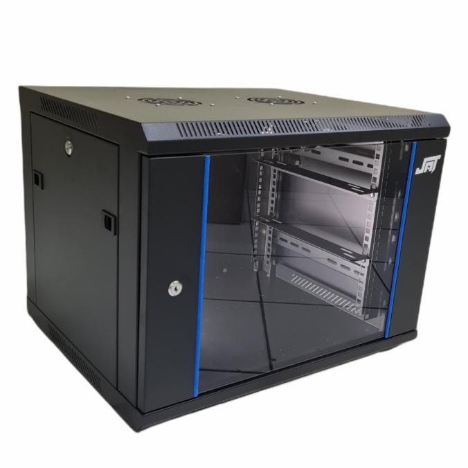 Jual rack server wallmount cabinet 8U depth 500mm single door / rak ...