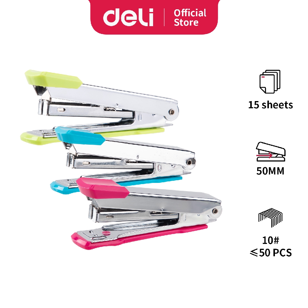 Jual Deli Staples Metal Mini #10 Berkualitas Dilengkapi ukuran/skala ...