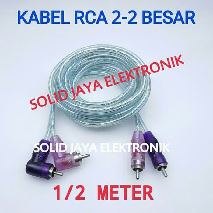 Jual KABEL RCA 2-2 O.5 M BAGUS KABEL RCA 1/2 METER 2-2 KABEL AUDIO RCA ...