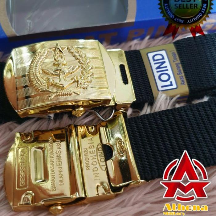 Jual New Sabuk TNI Loind Motif garis Slorok Roll ikat pinggang TNI Loind motif garis slorok ...