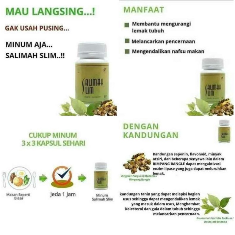Jual Obat herbal pelangsing/Salimah slim | Shopee Indonesia