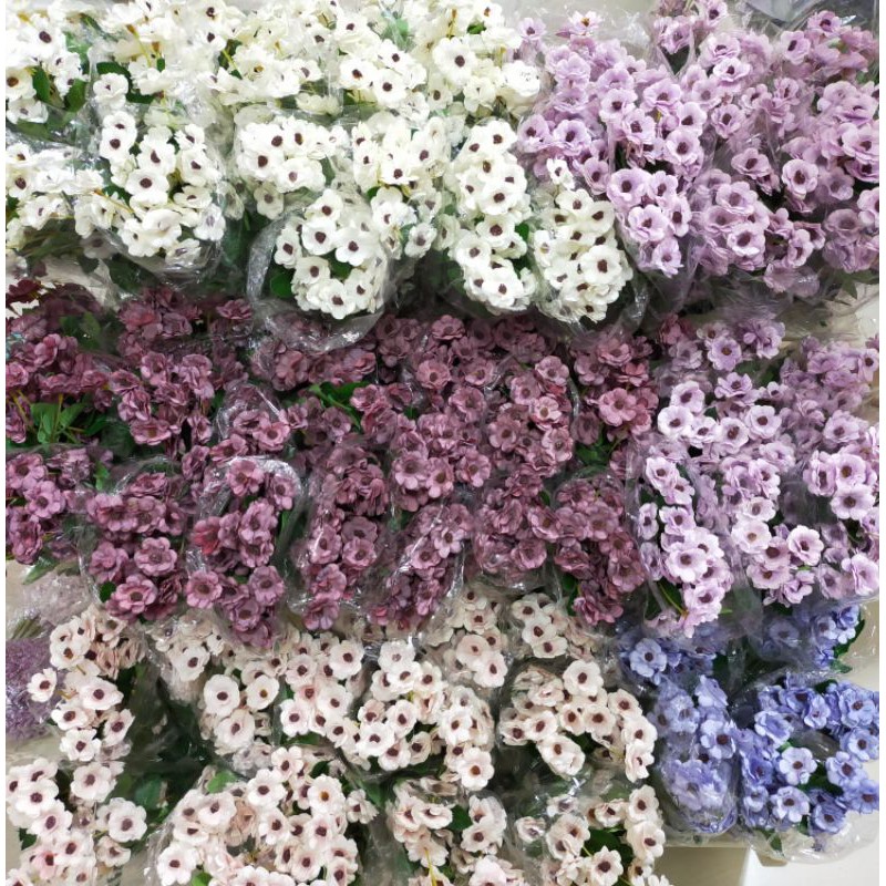 Jual Aster mini 5 cabang Artificial flowers | Shopee Indonesia