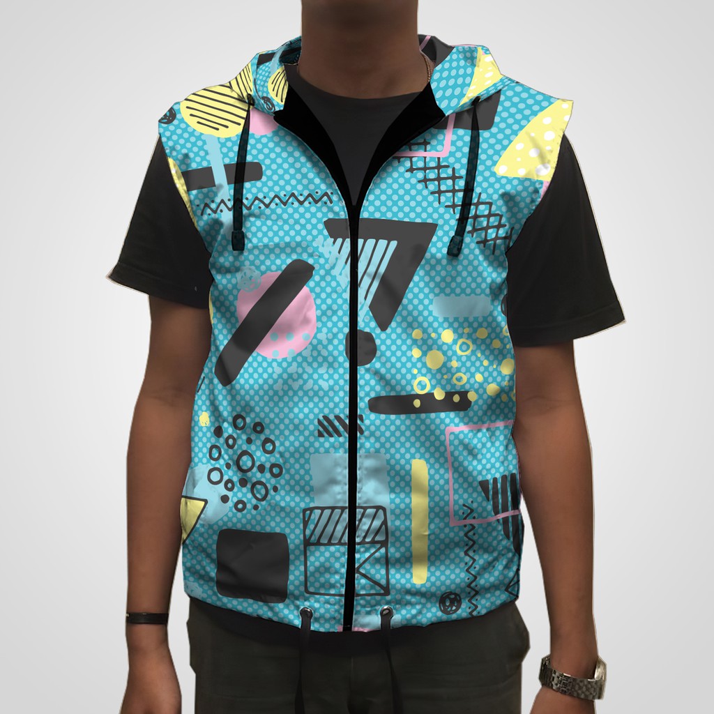 Jual Vest Printing Parasut Wanita Pria Rompi Hoodie Olahraga Running ...