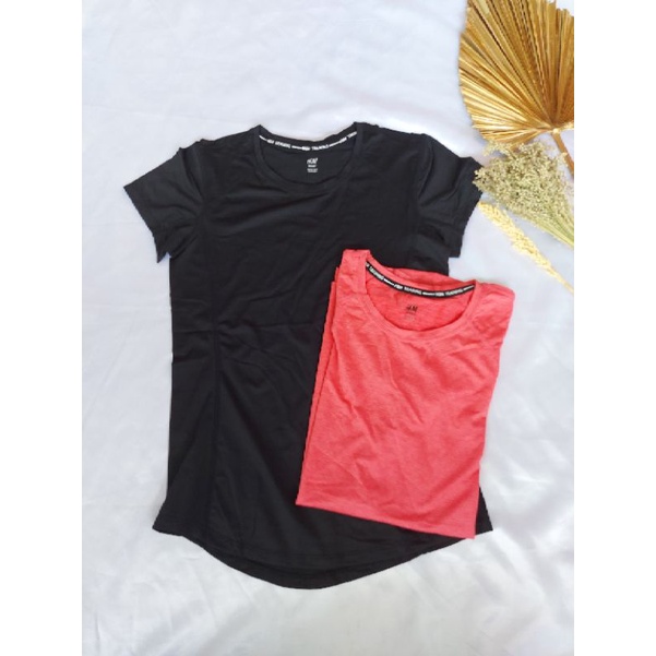 Jual H*M SPORT DRY FIT WOMEN TEE/KAOS SPORT/JOGGING | Shopee Indonesia