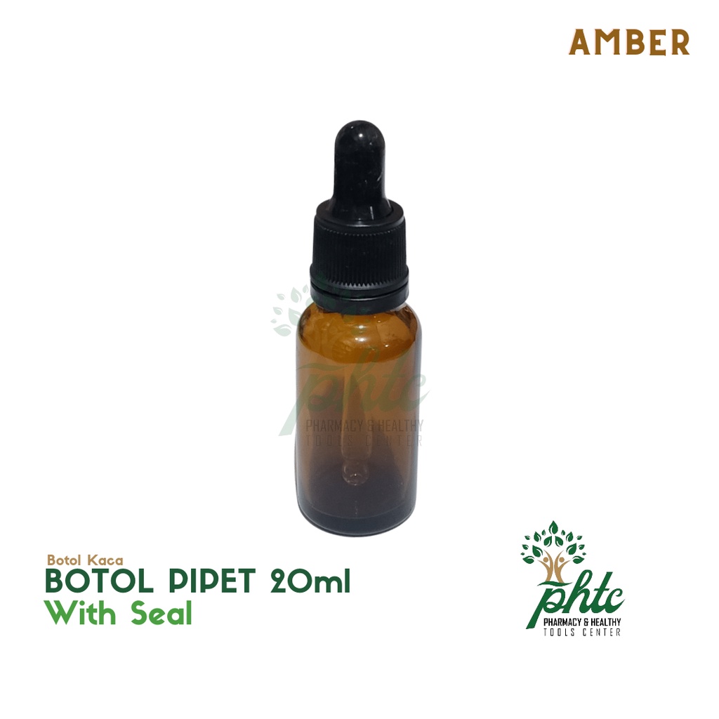 Jual Botol Kaca Amber Tebal Pipet 20ml | Shopee Indonesia