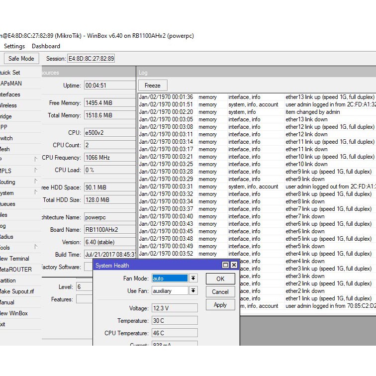 Spesifikasi Hardware Mikrotik Bengkel Mikrotik