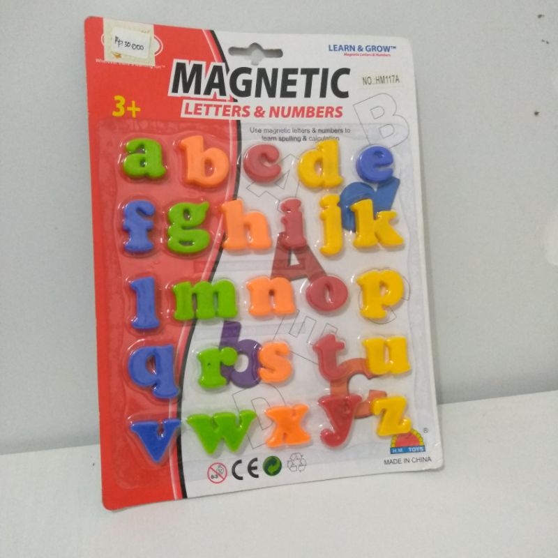 Jual huruf alphabet magnetic dan number magnetic | Shopee Indonesia