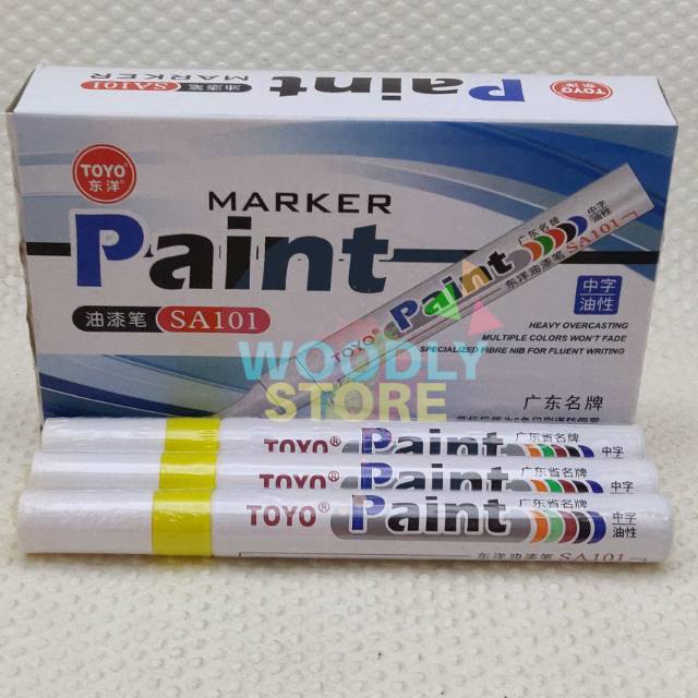 Jual TOYO SPIDOL BAN YELLOW KUNING STABILO SPIDOL CAT SPIDOL MARKER ...
