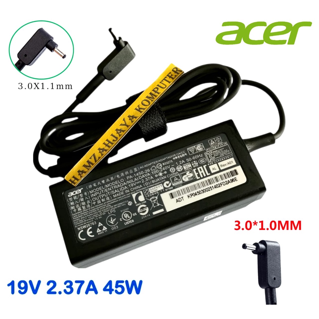 Jual Adaptor Charger Casan Laptop Acer Aspire 5 A514-51 A514-52 A514-53 45W 19v 2.37a Jack Kecil ...